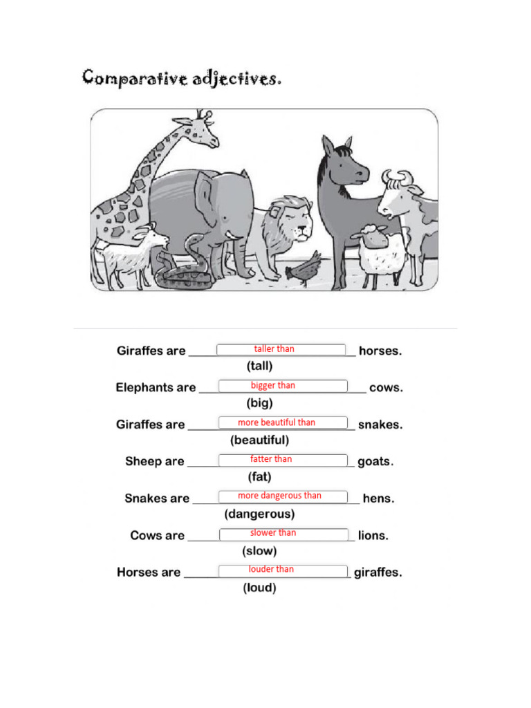 Comparative Sentences 1 | PDF