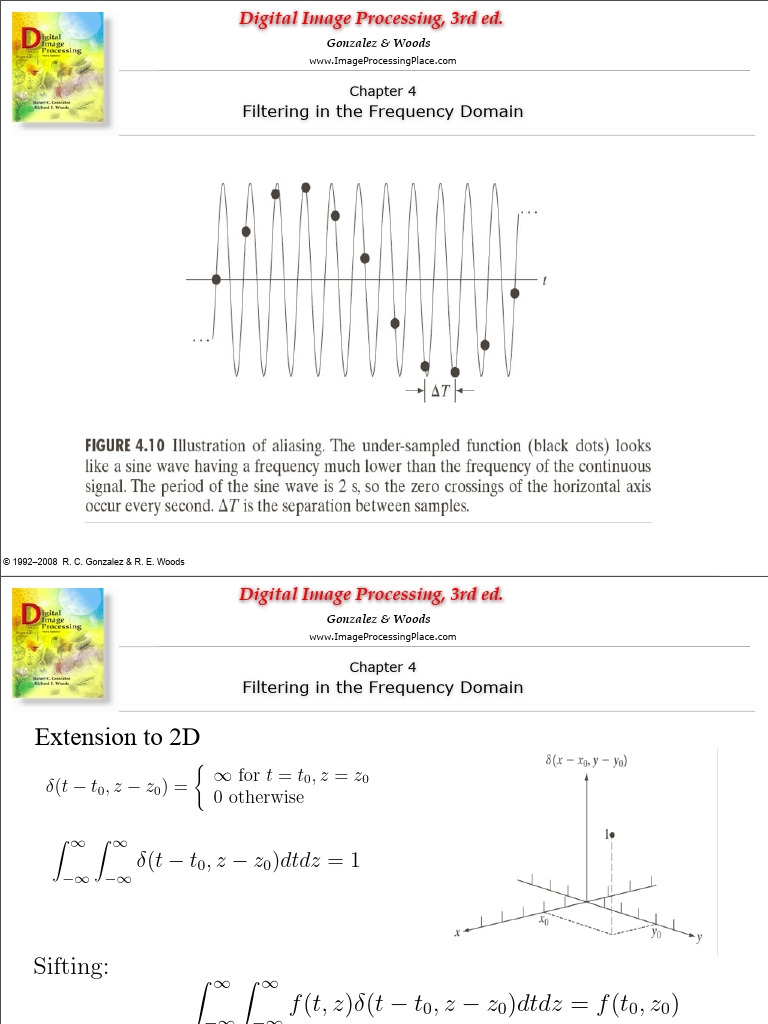 DIP Chapter 4 Filtering in The Frequency Domain M2 | PDF | Filter (Signal Processing) | Sampling ...