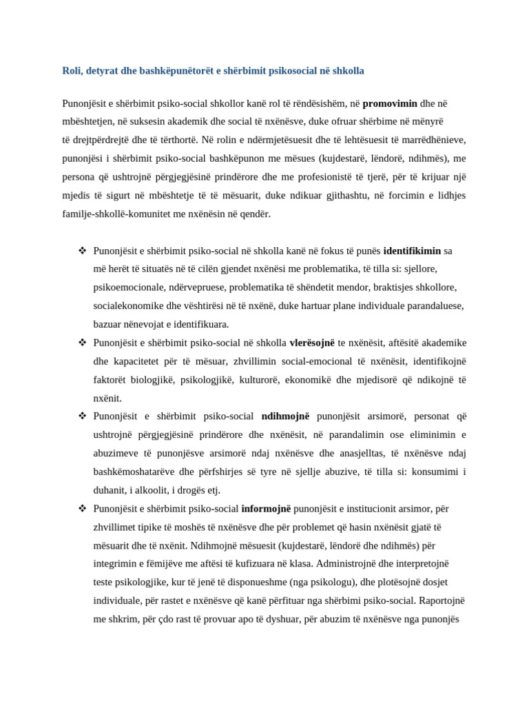 Detyra SHPS | PDF