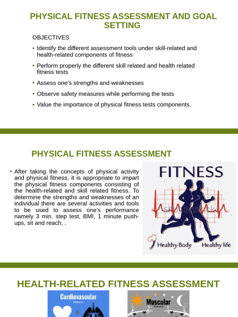 Lesson2 Physical Fitness and Goal Setting | PDF | Heart Rate