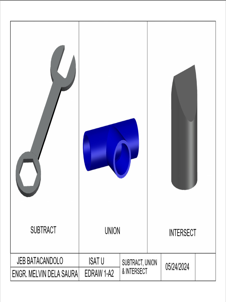 BATACANDOLO - SUBTRACT, UNION, INTERSECT | PDF
