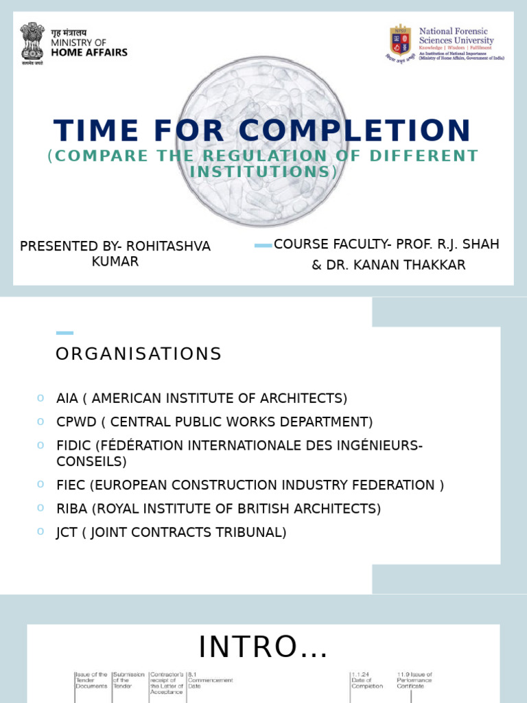 Time for Completion Regulations Overview | PDF | Employment | Common Law