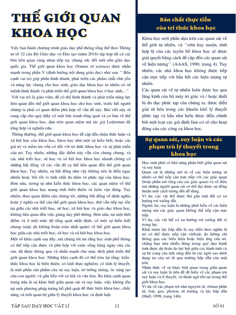 TH GI I Quan Khoa H C | PDF