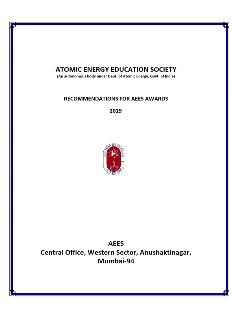Aees Awards Details | PDF | Leadership | Behavior Modification