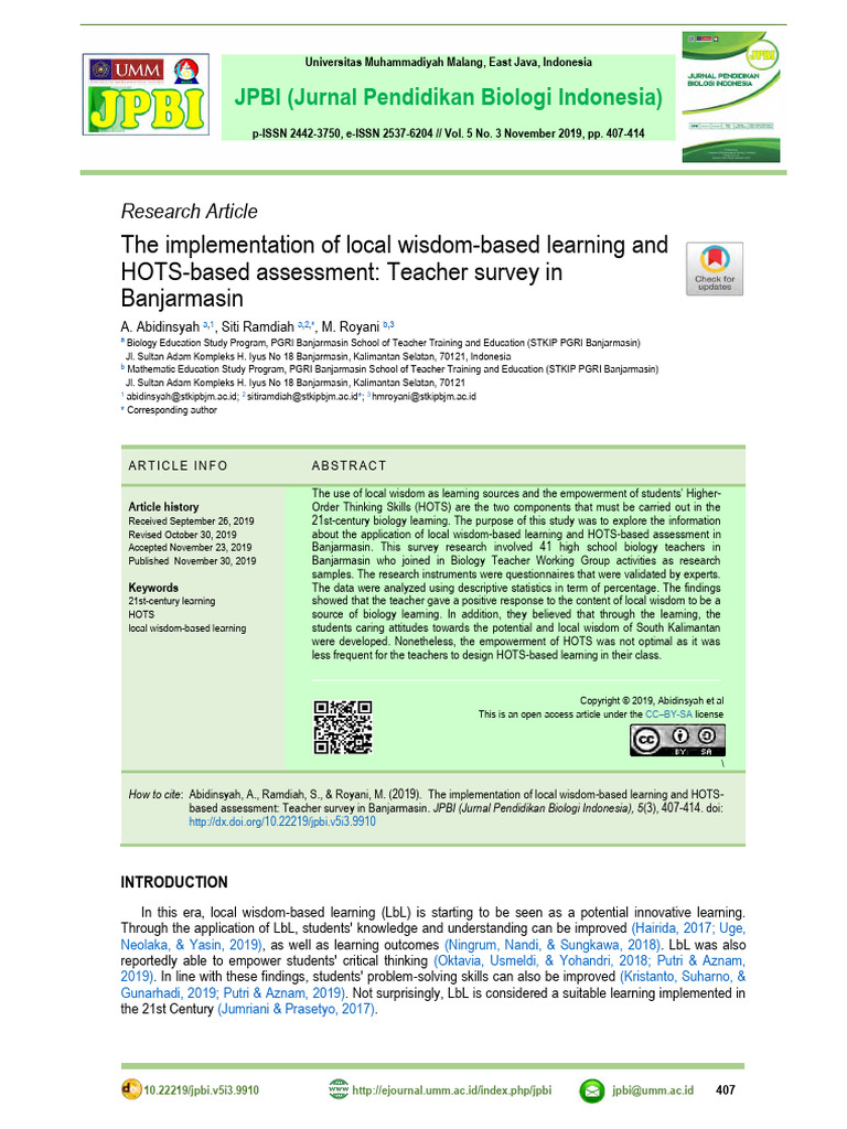 EJ1342208 | PDF | Learning | Critical Thinking