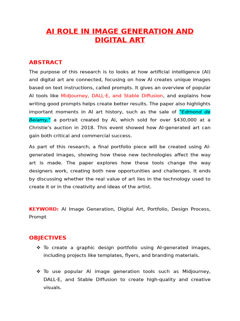 Portfolio Research Paper | PDF | Artificial Intelligence | Intelligence ...