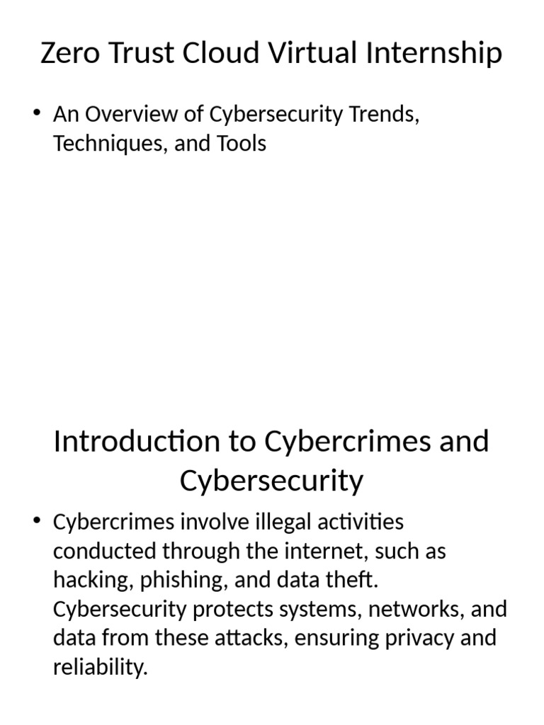 Zero Trust Cloud Presentation | PDF