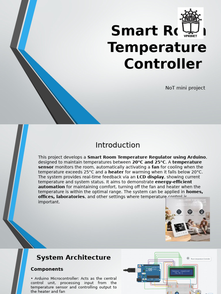 Smart Room Temperature Controller | PDF | Efficient Energy Use | Data ...