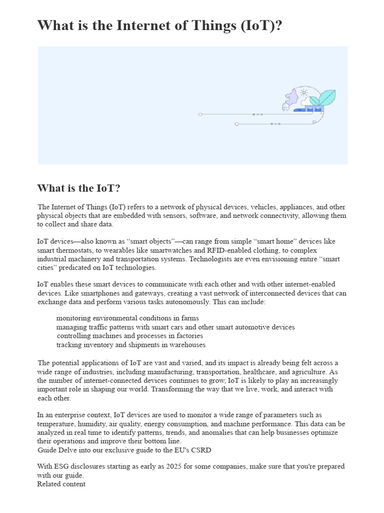 Understanding the Internet of Things (IoT) | PDF | Internet Of Things ...