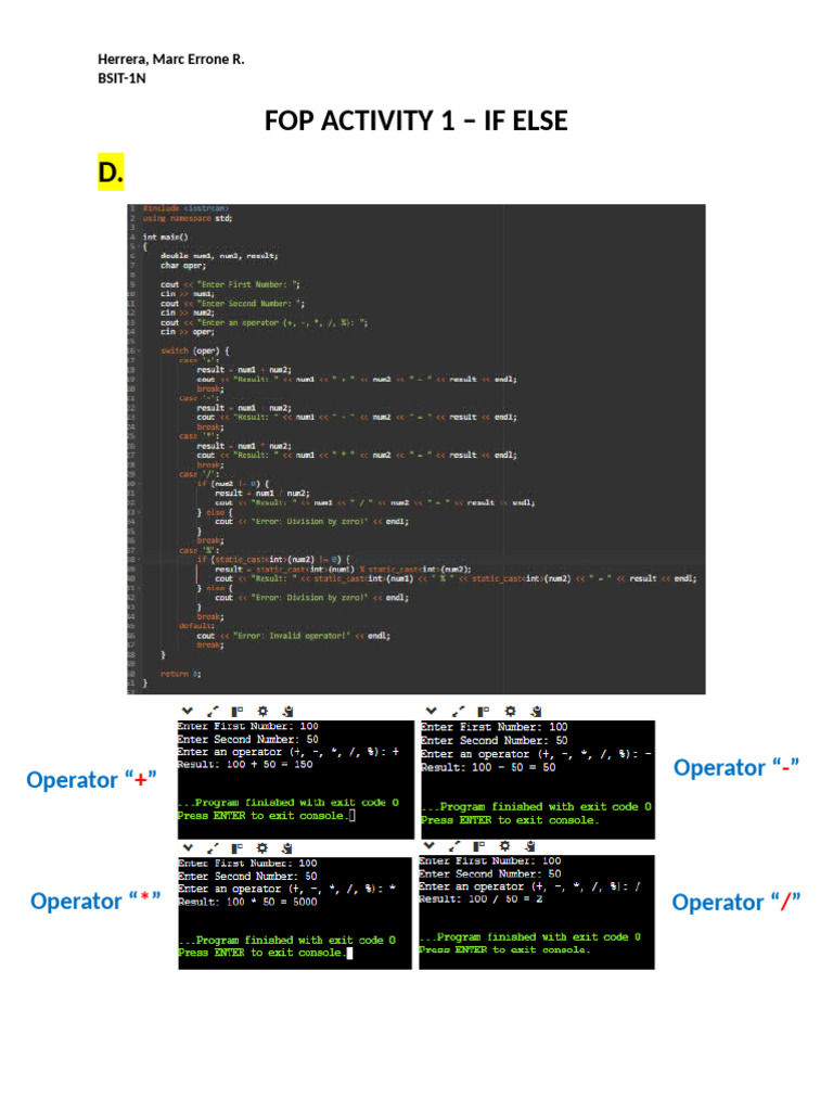 Herrera - Fop Activity 2 | PDF