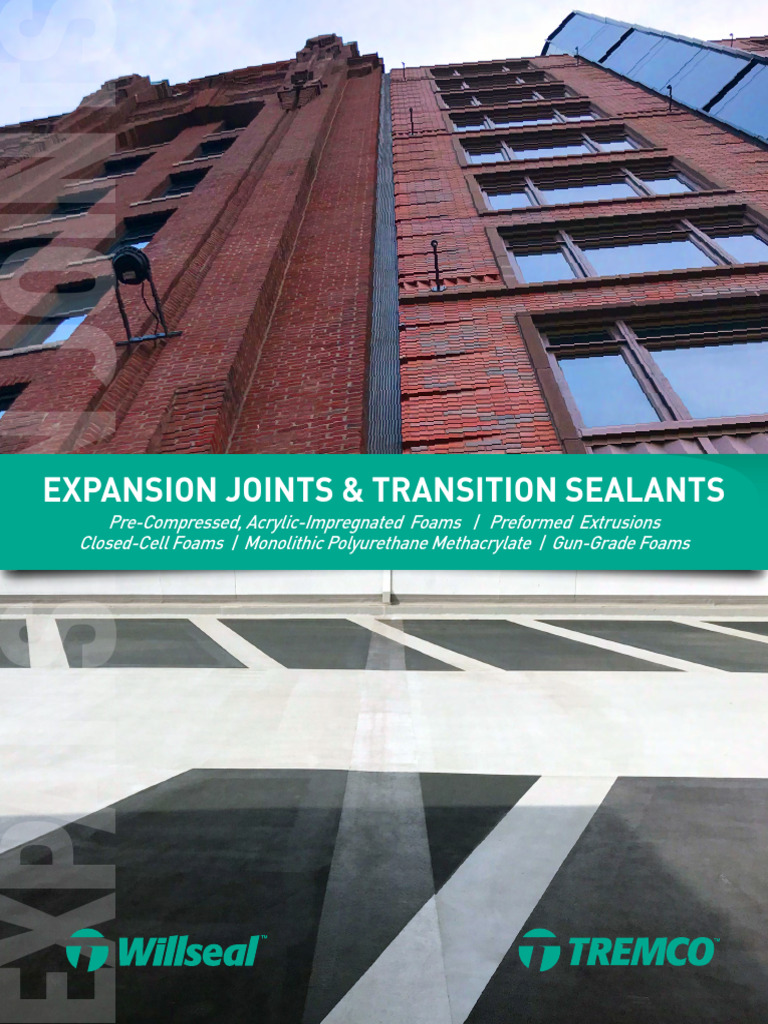 Expansion Joints Brochure | PDF | Silicone | Precast Concrete