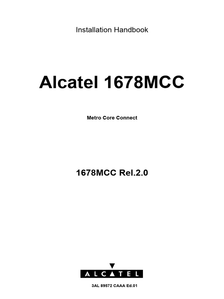 3AL89572CAAATQZZA01 - PD1 - 1 - 1678MCC Installation Guide Rel 2.0 ...
