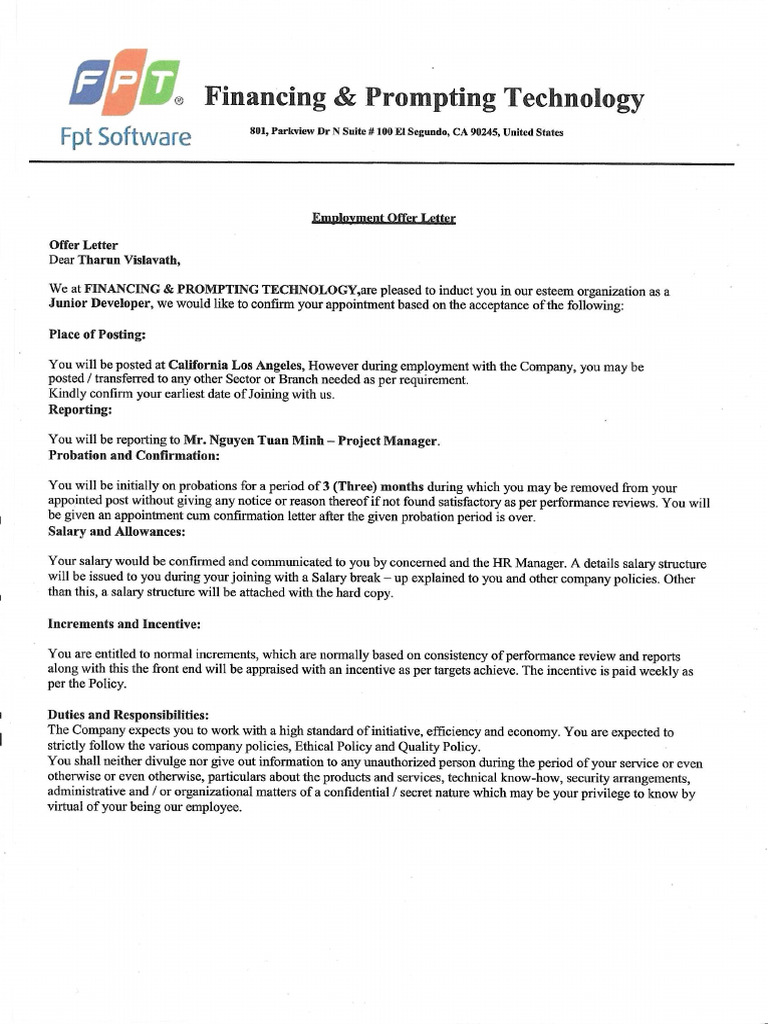 Vislavath_Tharun_offer_Letter | PDF