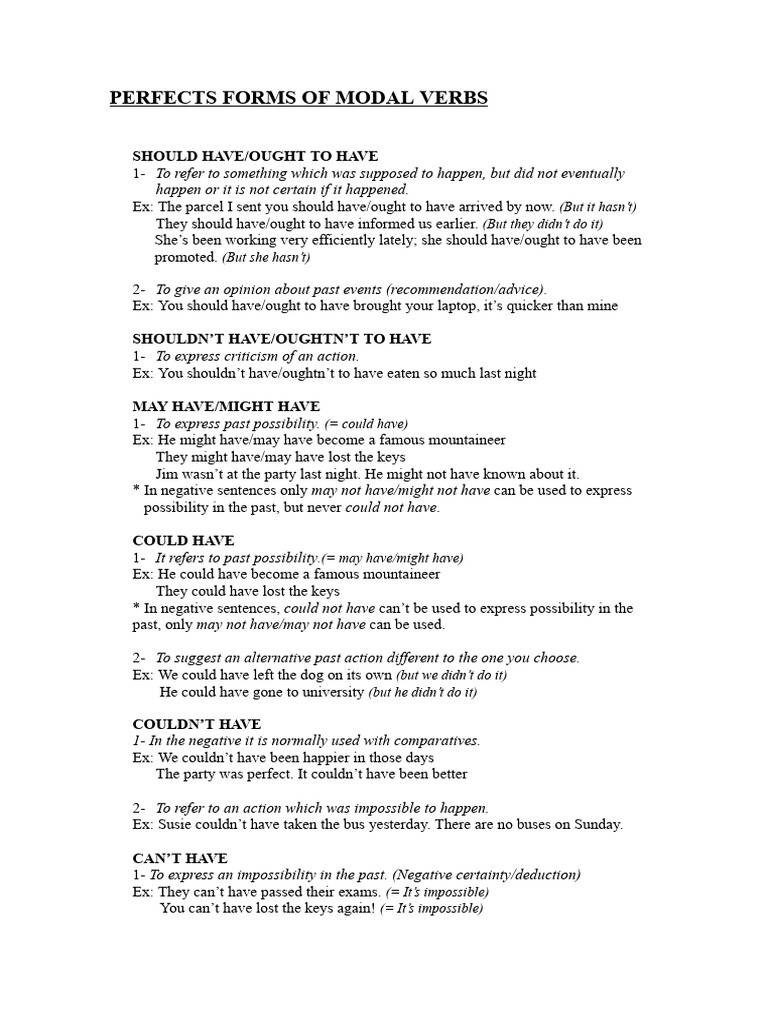 MODAL VERBS 2 | PDF | Linguistic Typology | Linguistic Morphology