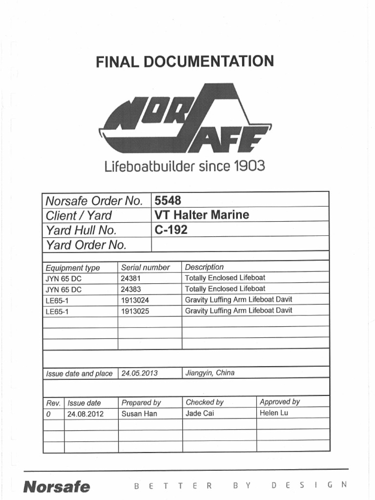 Norsafe Instruction Manual - 104327 | PDF