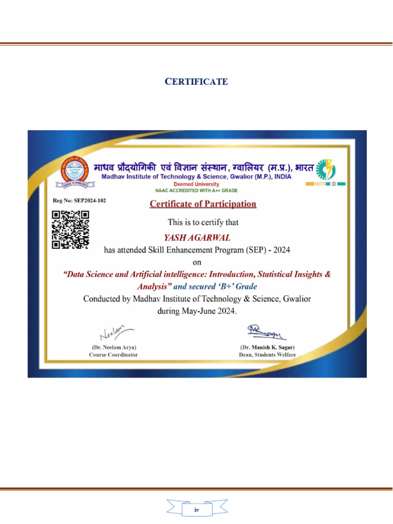 sep report yash (2) | PDF | Data Type | Data