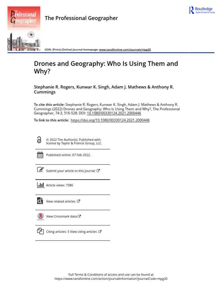 Drones and Geography Who Is Using Them and Why | PDF | Geography ...