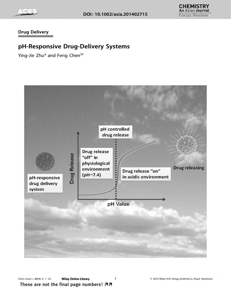 PH Responsive DDS Research Paper | PDF | Polymers