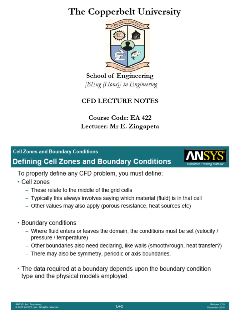 CFD L2 Boundary-Conditions | PDF | Fluid Dynamics | Compressible Flow