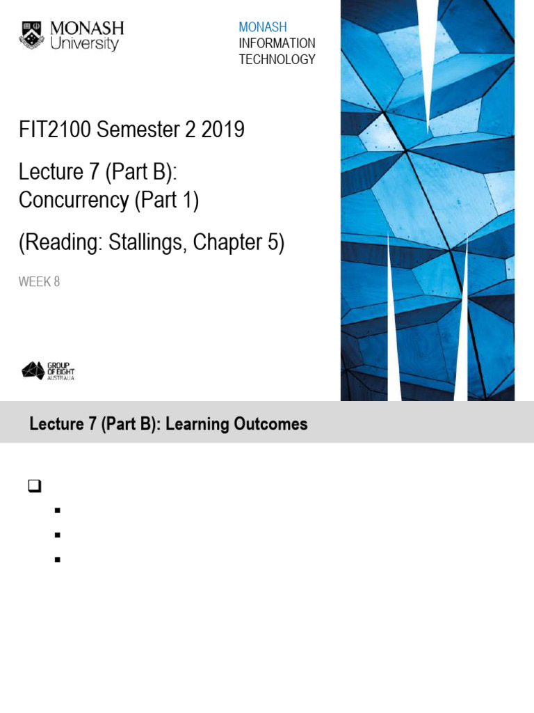 2019 Lecture 07b-Concurrency (Part1) | PDF | Process (Computing) | Concurrent Computing