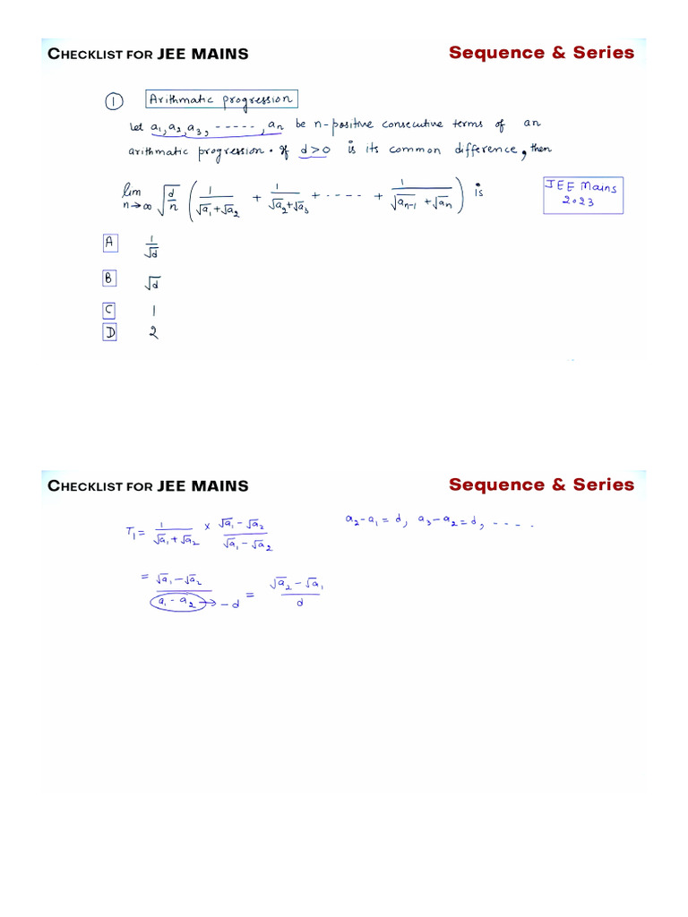 2.sequence and Series | PDF