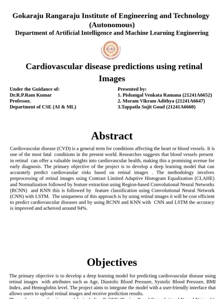 Major Project Presentation Template For Review 1 | PDF | Machine ...