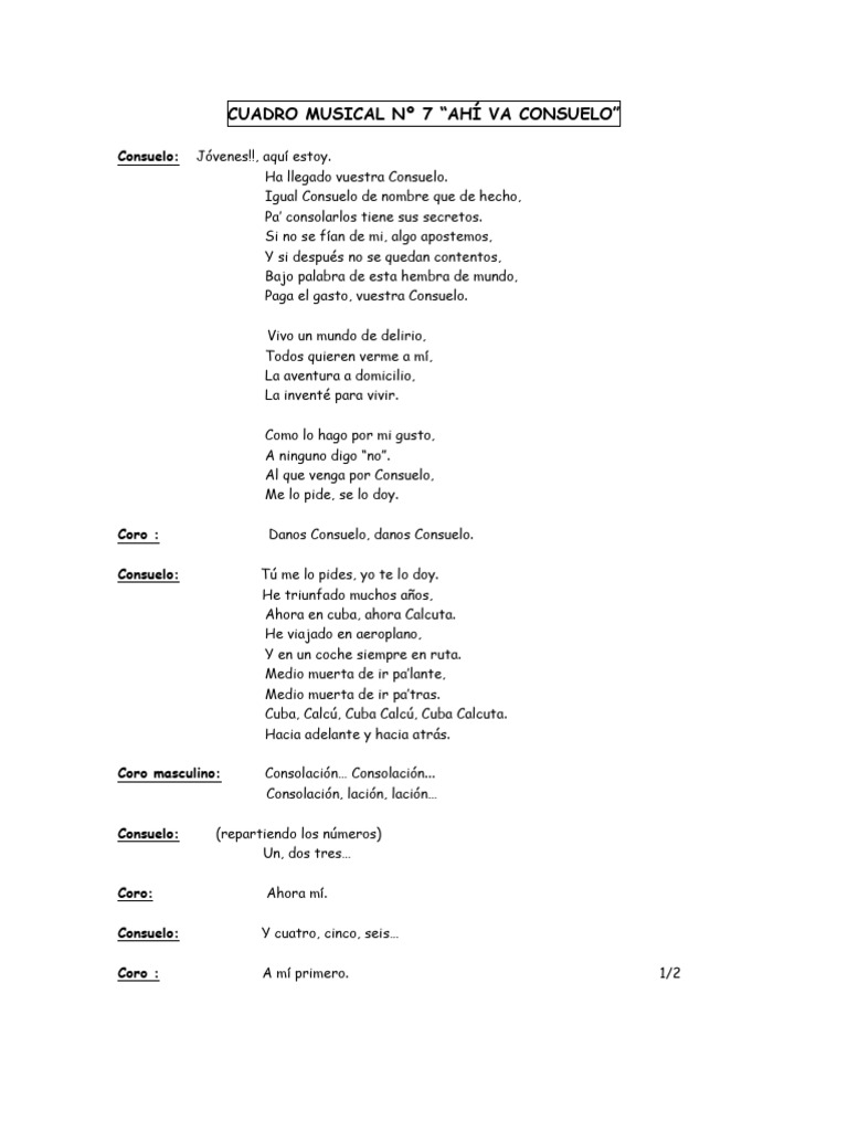 ahi va consuelo | PDF