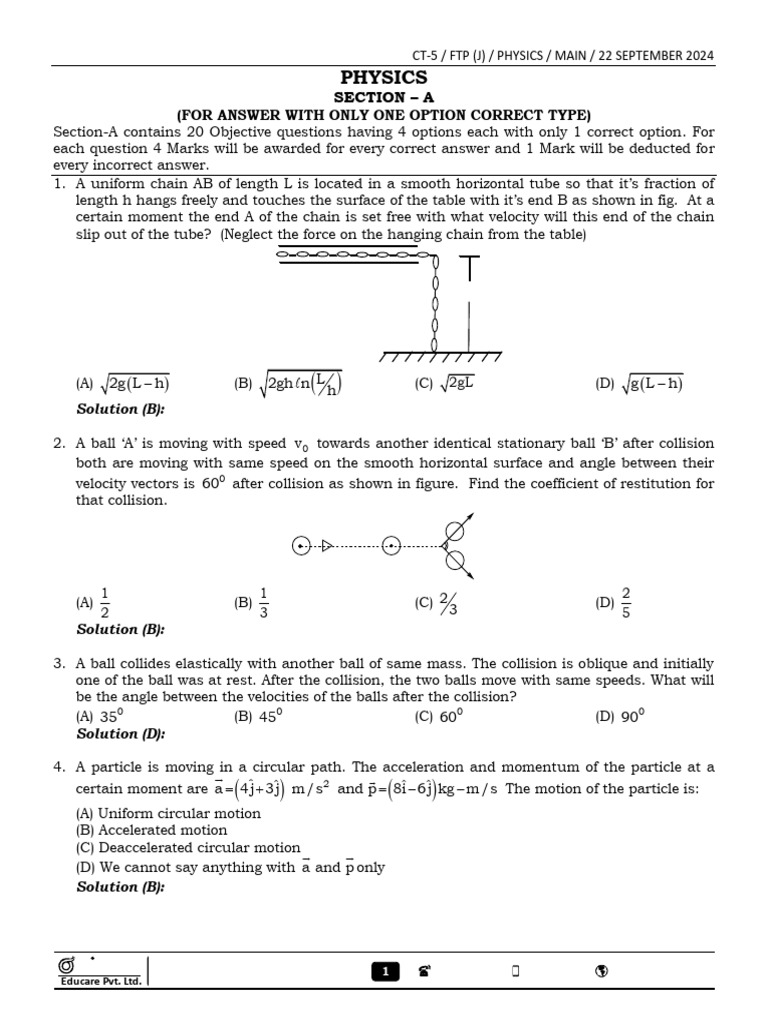 Ttt | PDF | Collision | Acceleration