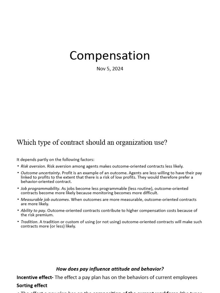Compensation - Part 2 | PDF | Incentive | Stocks
