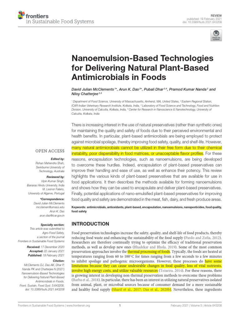 Nanoemulsion-based-technologies-for-delivering-natural-plant-based-antimicrobials-in-foods | PDF ...