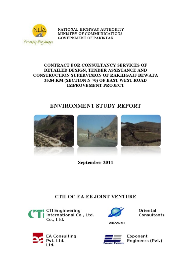 Env Study Report 1.1 | PDF | Environmental Impact Assessment | Surface ...