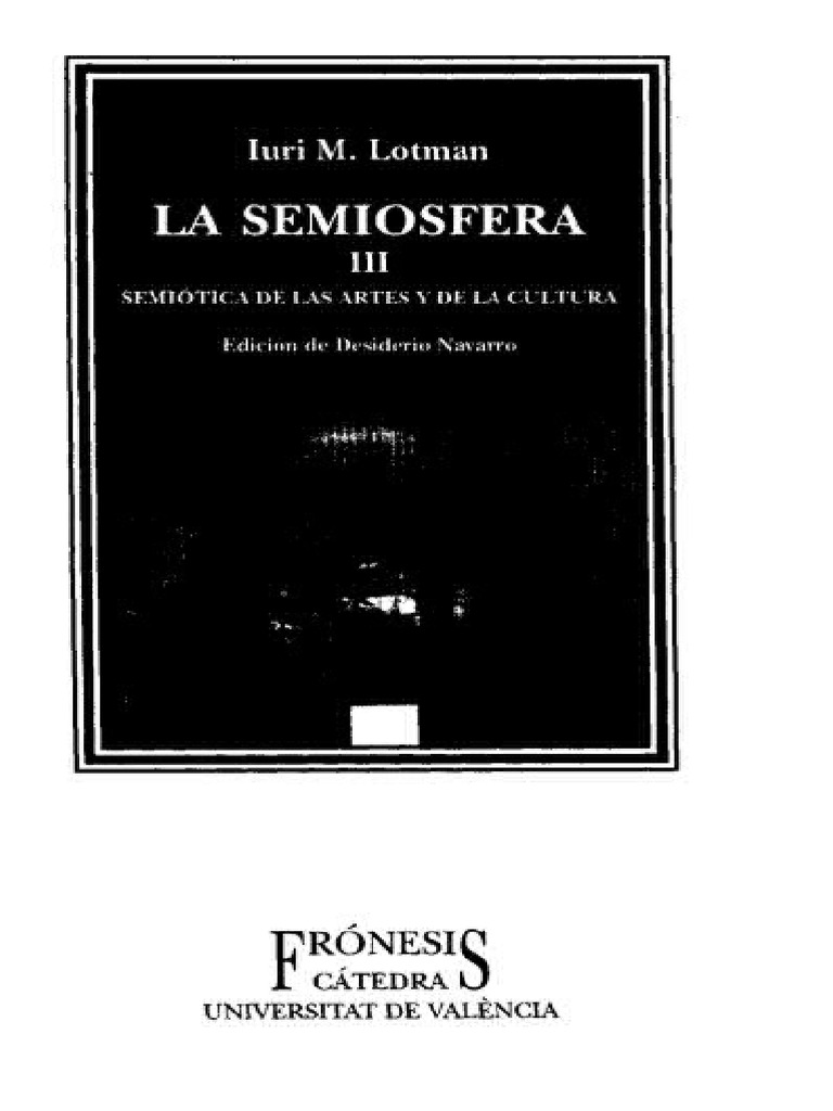 LOTMAN La Semiosfera III | PDF | Retrato | Semiótica