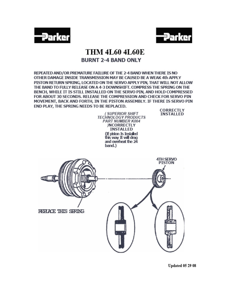 4L60 E Servo CS Insert | PDF
