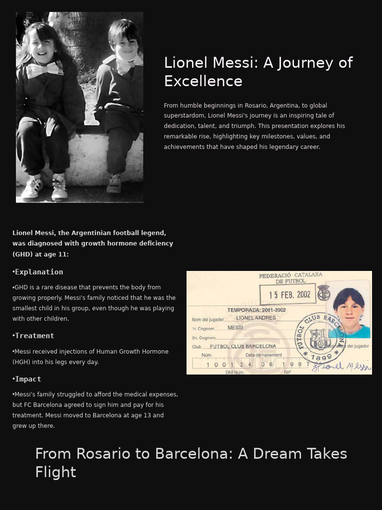 Messi: A Legacy of Football Excellence | PDF | Lionel Messi | Fc Barcelona