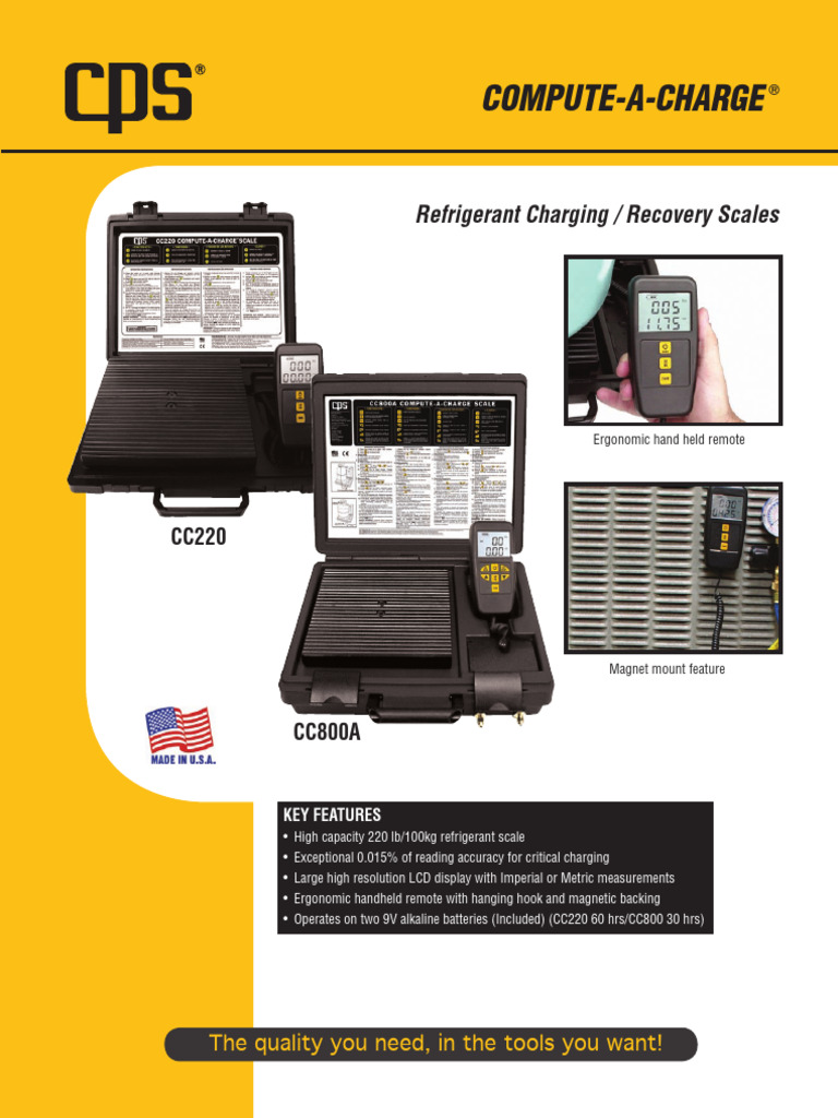 CC 220 Charging Scale | PDF | Calibration | National Institute Of ...