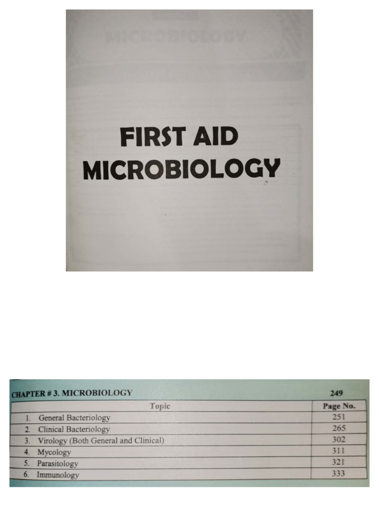 Micro FIRST AID | PDF