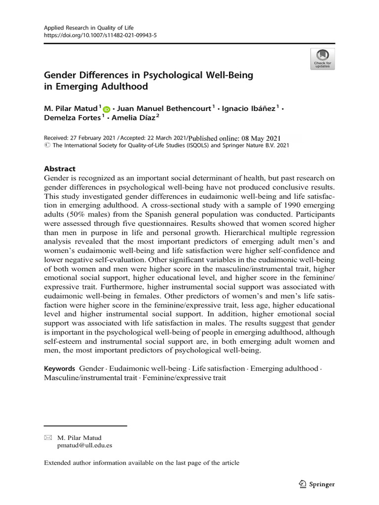 matud2021 | PDF | Psychology | Behavioural Sciences
