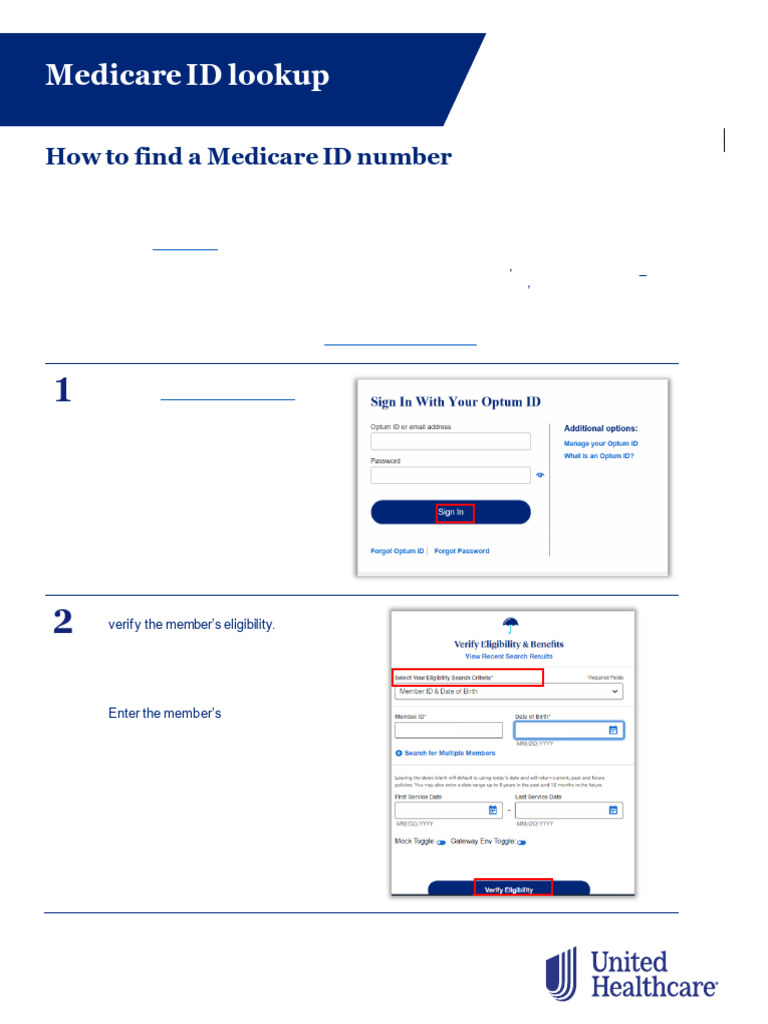 Medicare ID Lookup QRG | PDF | Medicare (United States) | Health Policy