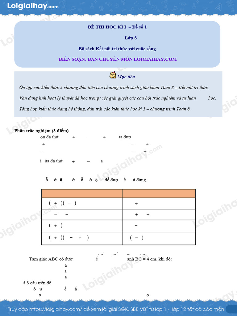 de-kiem-tra-hoc-ki-1-toan-8-de-so-1-ket-noi-tri-thuc-1704416860 | PDF