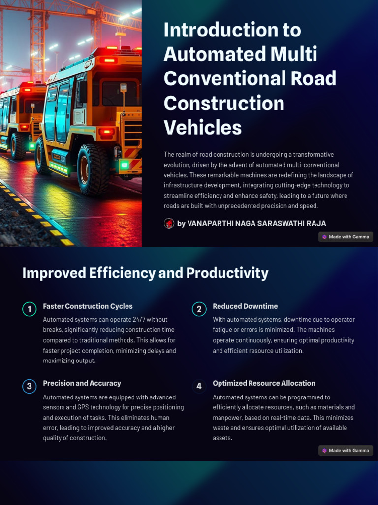 Automatic road construction vehicle prototype | PDF | Automation | Road