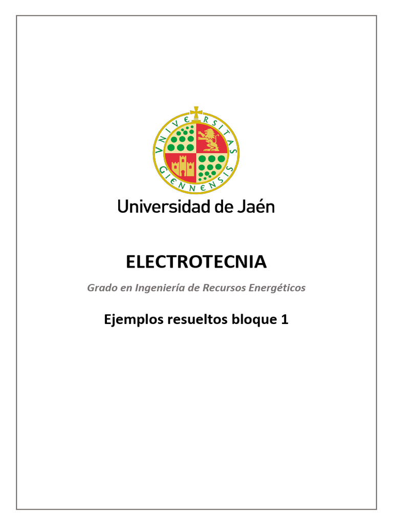 Ejemplos Resueltos Bloque 1 | PDF | Impedancia eléctrica | Ingenieria Eléctrica