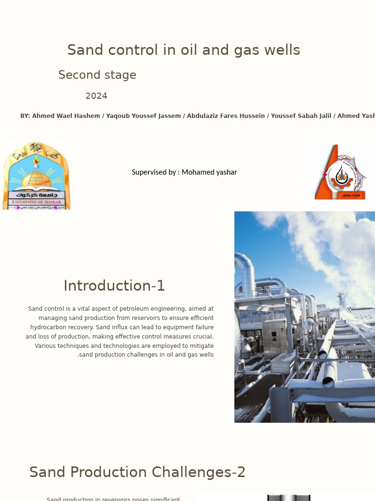 Sand Control Methods in Petroleum Engineering | PDF | Petroleum ...