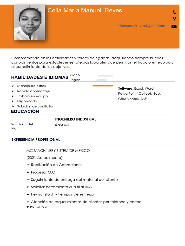 CV CELIA MARIA - ACTUALIZADO - Cleaned | PDF | Informática