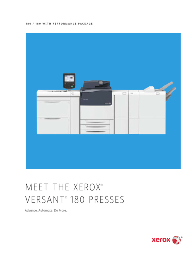 Xerox Versant 180 Press Brochure | PDF | Graphic Design | Office Equipment