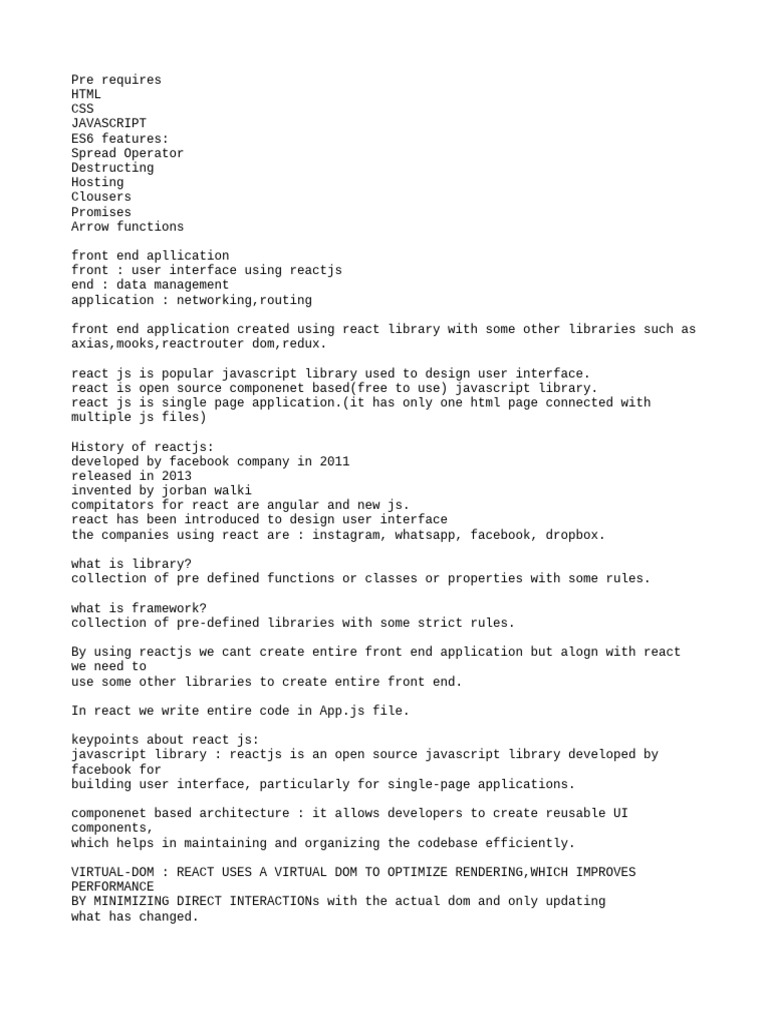 react | PDF | Document Object Model | Java Script react | PDF | Document Object Model | Java Script