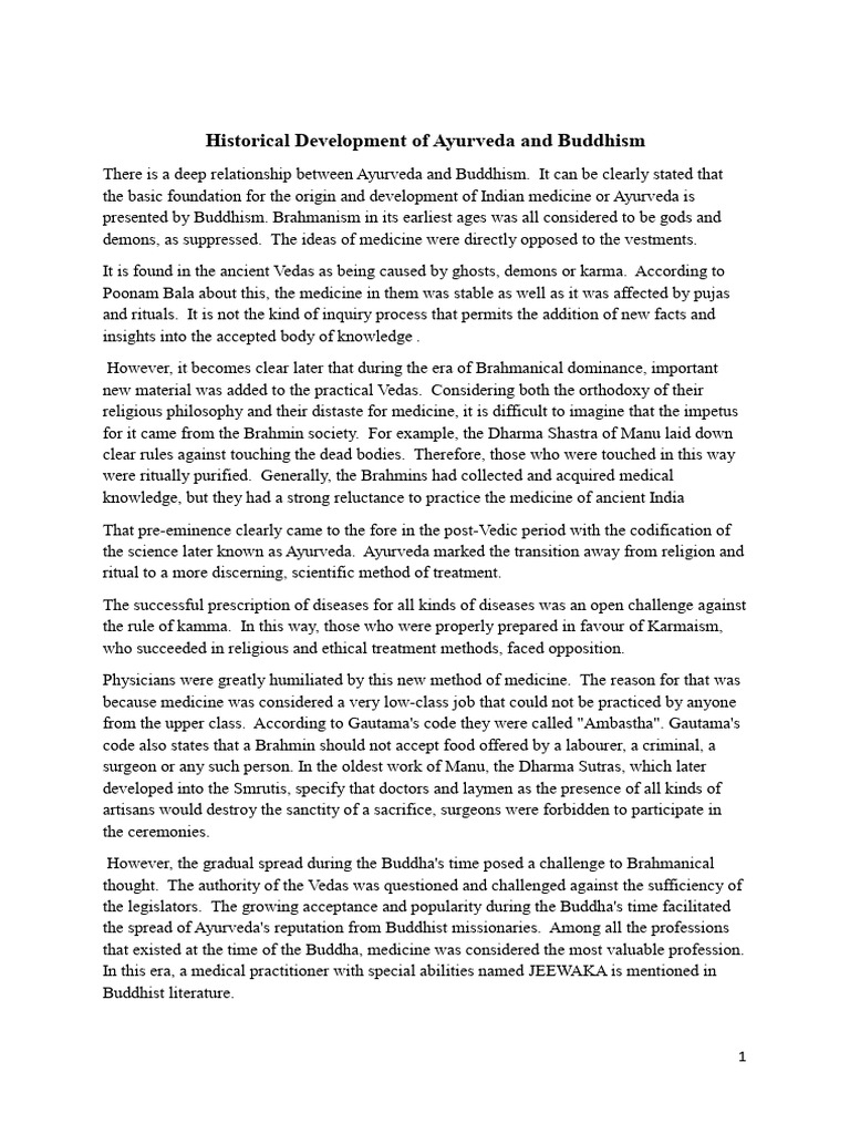 Historical Development of Buddhism | PDF | Vajrayana | Ayurveda