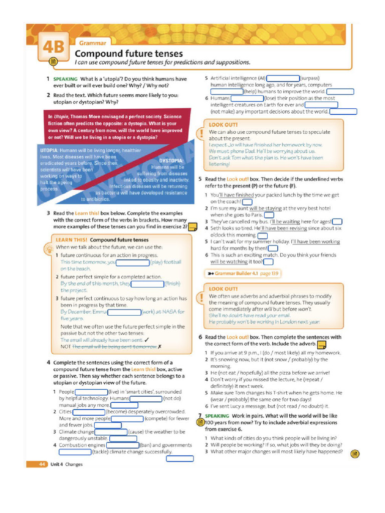 Class 9 - Future Tenses, Vocabulary - 2 | PDF