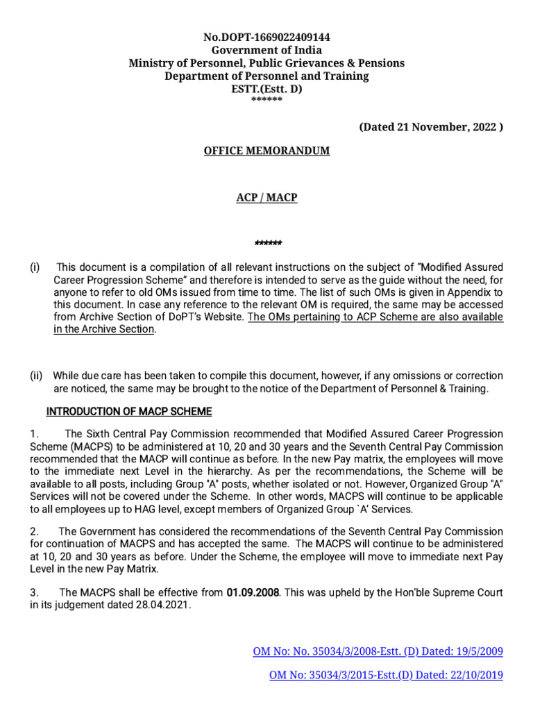 Acp - Macp | PDF | Government