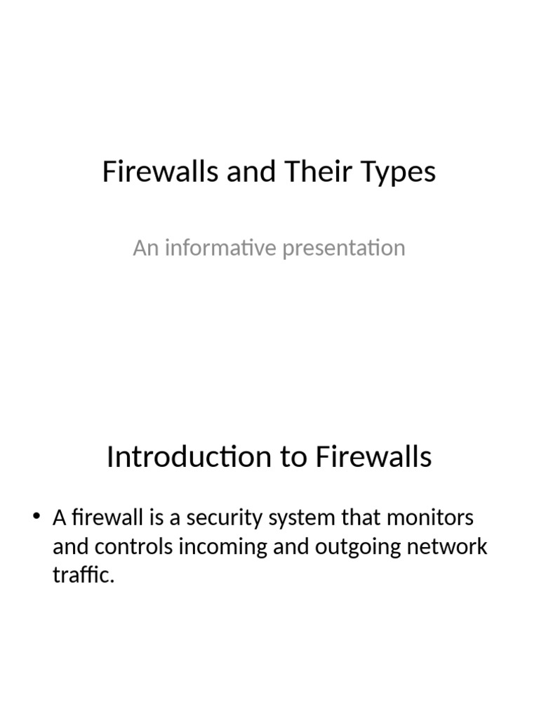 Firewalls_and_Their_Types | PDF