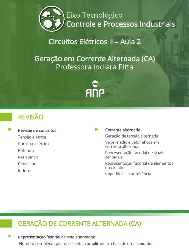 Circuitos II 20.2 Aula2 V02 Qualificado | PDF | Impedância elétrica | Corrente alternada